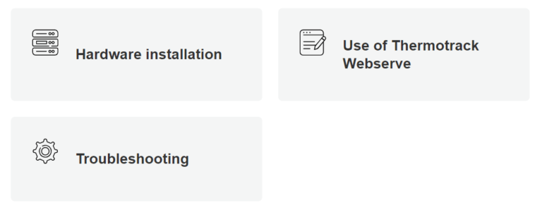 Thermotrack online help : all the answers to your questions
